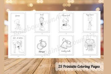 wedding coloring pages for toddlers