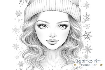 pretty girl coloring pages for girls