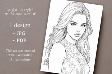 beauty coloring pages printable