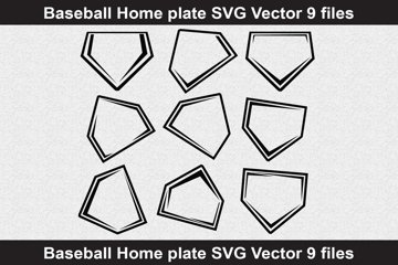 Home Plate Outline Vector