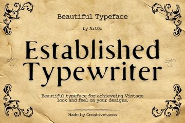 first typewriter font