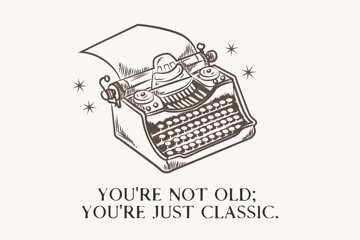 vector typewriter font