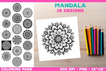 mini mandala coloring pages