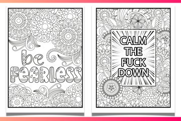 calm the f down coloring book pages