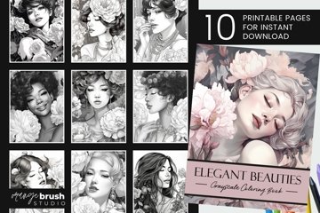 adult coloring book art studio