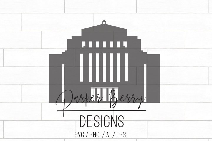 Cardston Alberta Temple SVG (438488) | Illustrations | Design Bundles