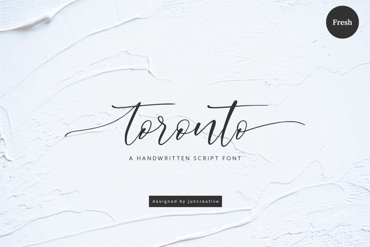 Toronto (572560) | Handwritten | Font Bundles