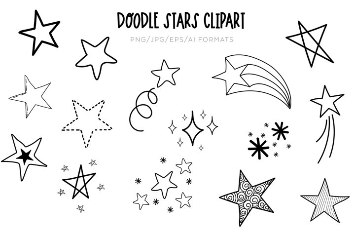Doodle Stars Clip Art