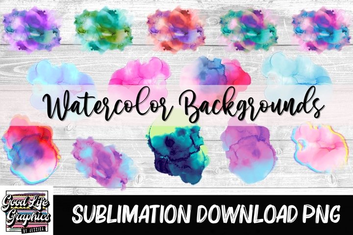 Sublimation colorful watercolor Backgrounds-PNG- (1199784 ...