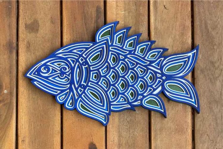 Fish (726739) | Laser Engraving | Design Bundles