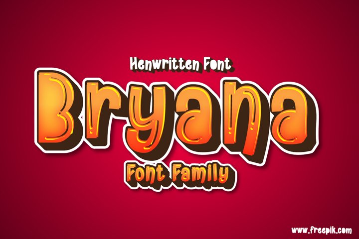 Bryana | Handwritten Font | Free Font Download