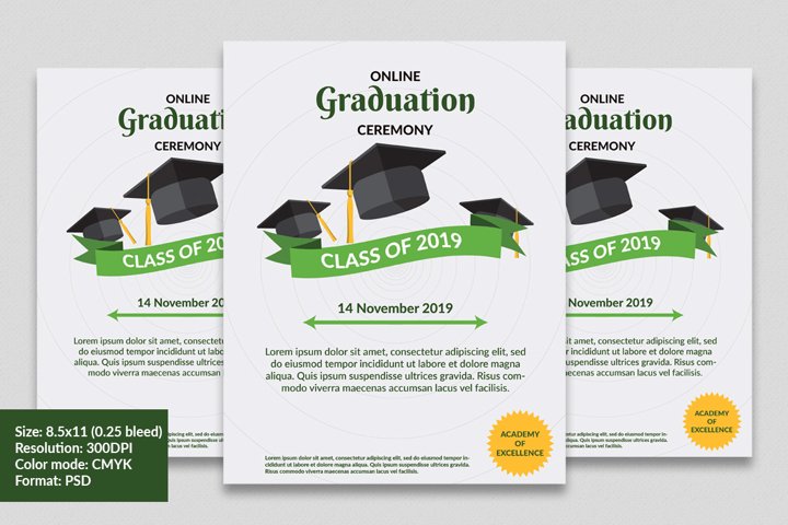 Graduation Flyer (661108) | Flyers | Design Bundles