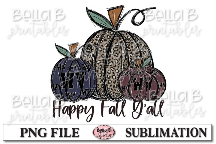 Thankful Mama Sublimation Design, Fall Pumpkins, Hand Drawn - Free ...