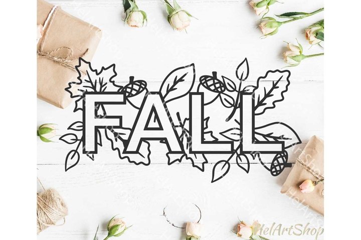 Fall svg , letters svg, typography svg, autumn svg (661501) | Cut Files ...