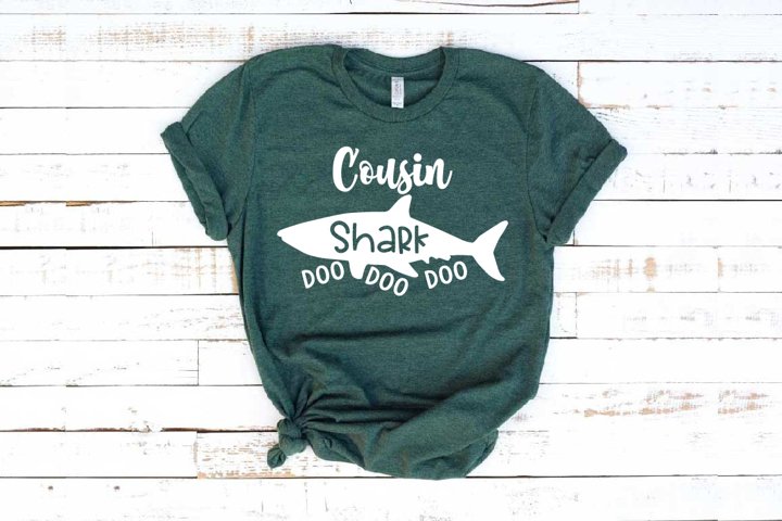 Cousin Shark SVG Doo Doo Doo Family Birthday Sea World 1308S (227308 ...