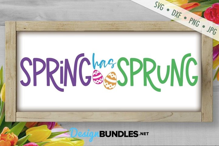 Spring Has Sprung SVG | Spring SVG | Spring Sign SVG