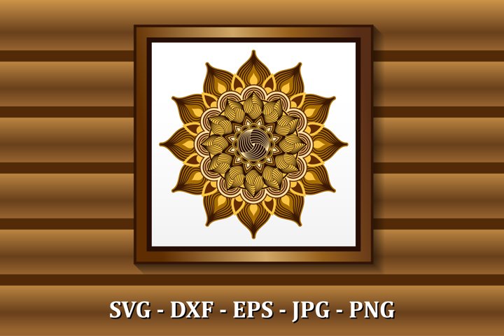 Mandala SVG files, 3D layered mandala, files for DIY craft (809369 ...