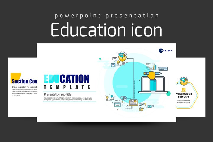 Education icon PPT Template (515144) | Presentation Templates | Design ...