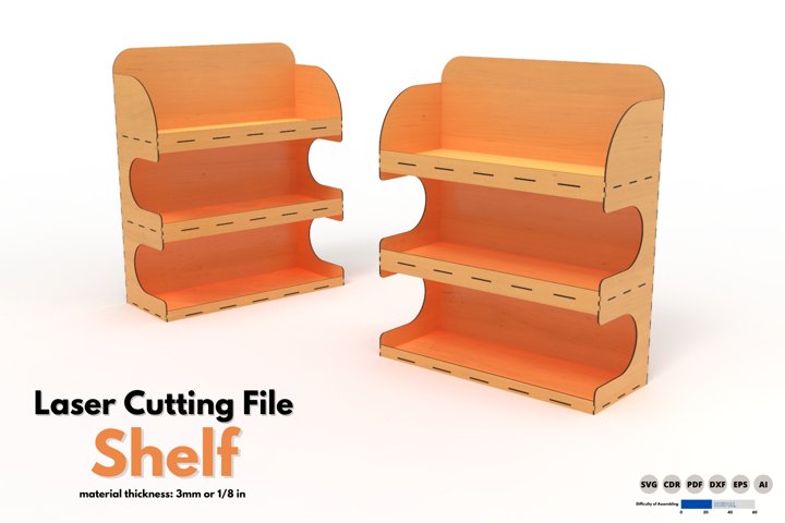 Shelf - laser cutting file
