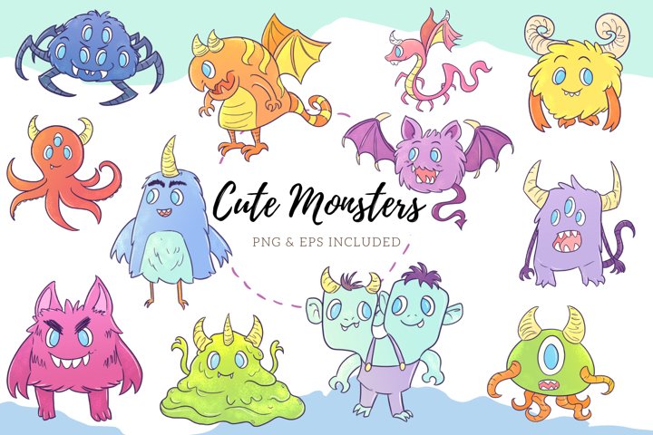 Cute Monster Illustrations