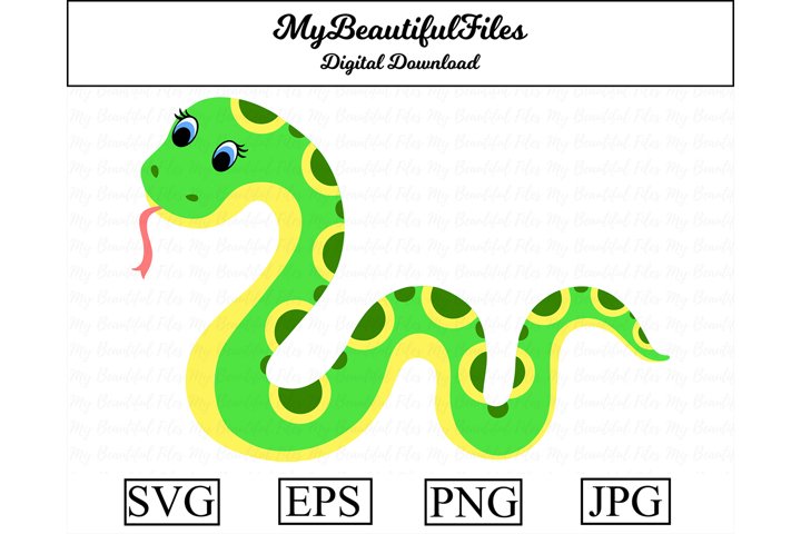 Snake SVG - Cartoon Animal SVG, EPS, PNG and JPG (540560 ...