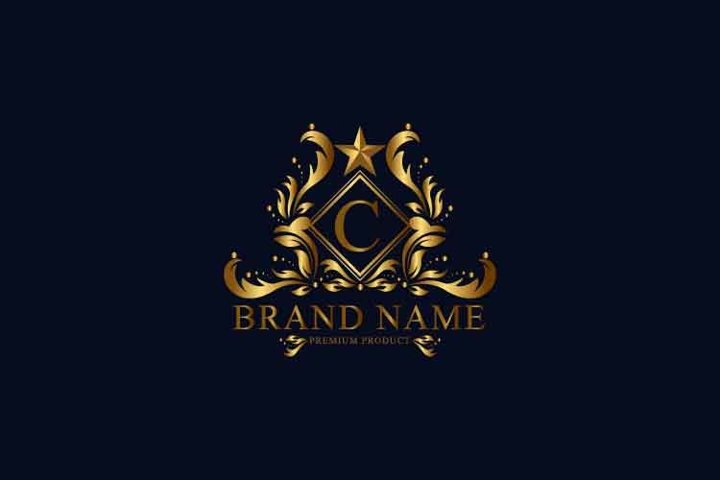 Monogram logo letter C premium luxury gold. Corporate logo. (750271 ...