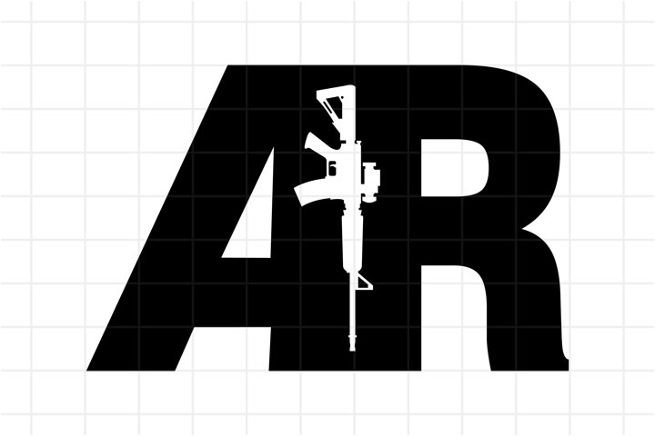 AR-15 Gun SVG, AR15 Rifle cutting file (704521) | Cut Files | Design ...