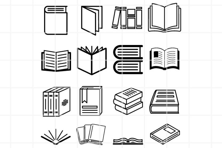 Books icons. Literature icon set. Study vector files. (916186) | Icons ...