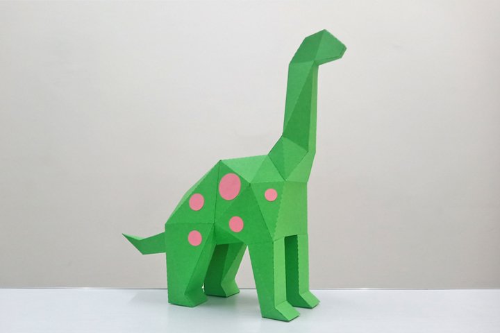 DIY Brontosaurus Sculpture - 3d papercraft (373883) | Printables ...