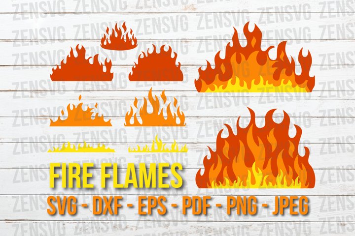 Fire Flames Svg Cut Files Bundle (733580) | Cut Files | Design Bundles