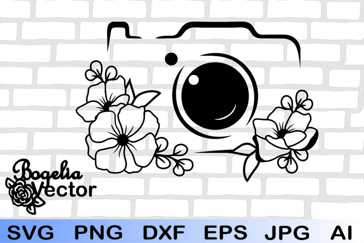 Camera Svg, Floral Camera Svg, Camera Png, Photographer Svg (1192655 ...