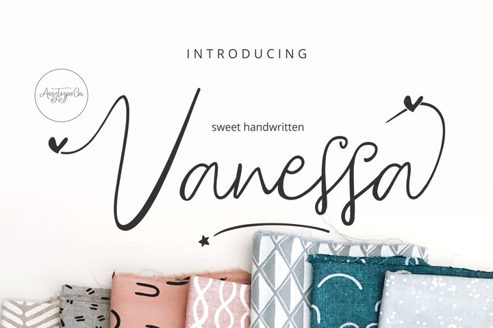 Vanessa // Handwritten Script (102425) | Script | Font Bundles