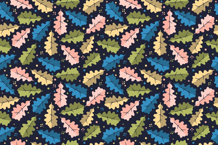 Oak Leaf Pattern (775021) | Patterns | Design Bundles