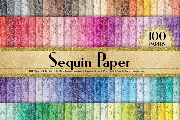 100 Sequin Papers Texture Digital Papers 12 x 12 inch (131806 ...