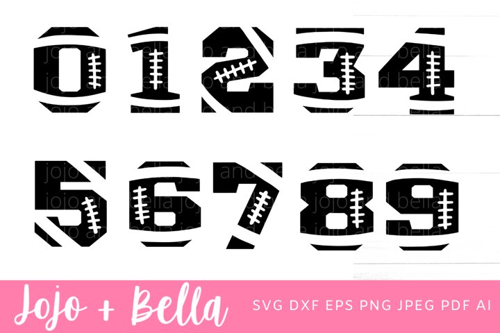 Football SVG - Football Numbers Svg (906396) | Cut Files | Design Bundles