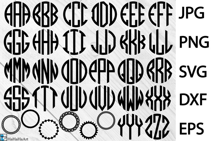 Monogram Alphabet V1 - Clip art / Cutting Files 179c (320123 ...