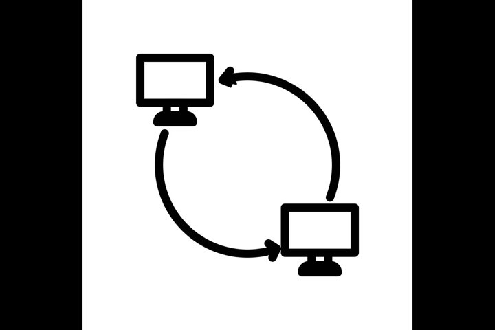 Screen sharing icon vector illustration (847405) | Icons | Design Bundles