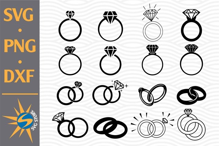 Ring Wedding SVG, PNG, DXF Digital Files Include (742332) | Cut Files ...