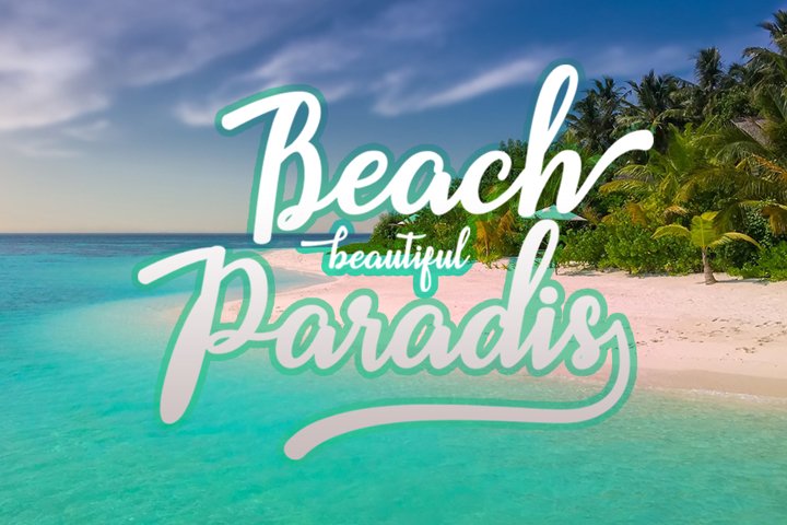 Beach | Free Font Download