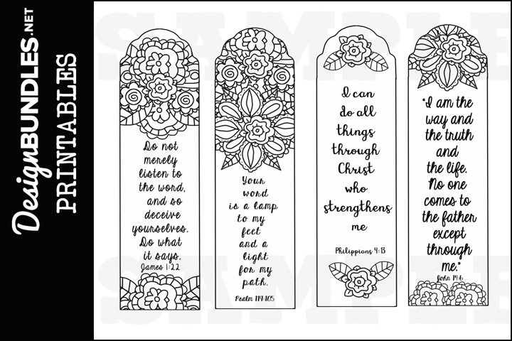 Gods Word Bookmark Color Me Sheet