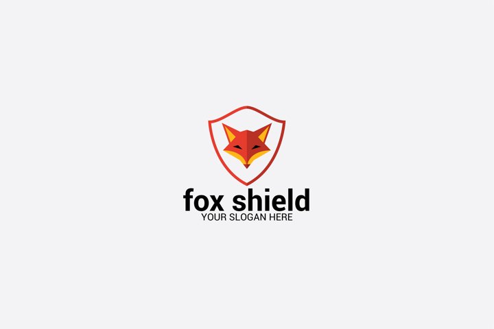 fox shield logo (421296) | Logos | Design Bundles