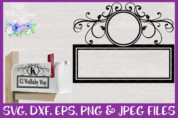 Mailbox Address Monogram SVG - Flourish Laser Cut Design (198102 ...