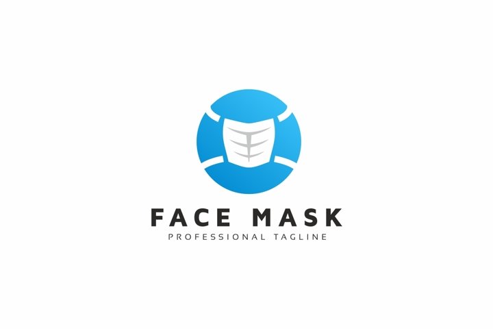 Face Mask Logo (558975) | Logos | Design Bundles