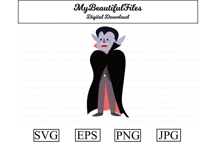 vampire SVG - Cute Halloween SVG, EPS, PNG and JPG (844646 ...