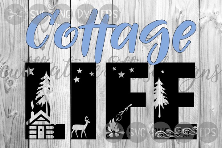Cottage Life, Cabin, Nature, Outdoors, Cut File, SVG (267113) | Cut ...