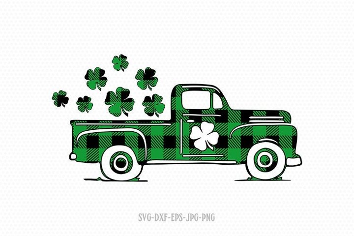 St. patrick's day Truck car Svg, Shamrock SVG (476758) | SVGs | Design ...