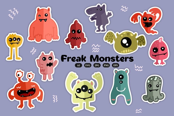 Freak Monster illustrations