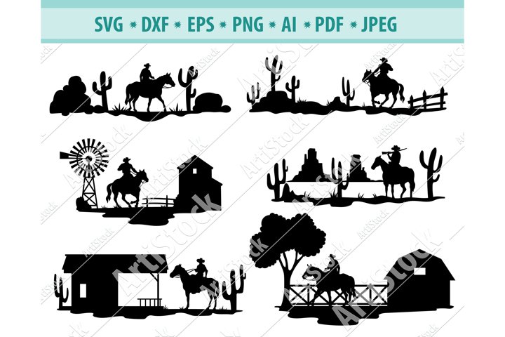Cowboy svg, Ranch cowboy Svg, Southern svg, Dxf, Png, Eps (520999 ...