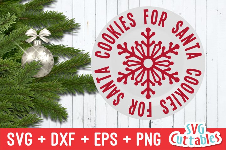 Christmas SVG | Cookies For Santa | Cookie Plate (149588) | Cut Files ...