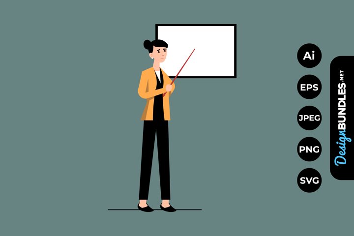 Female Teacher Clipart